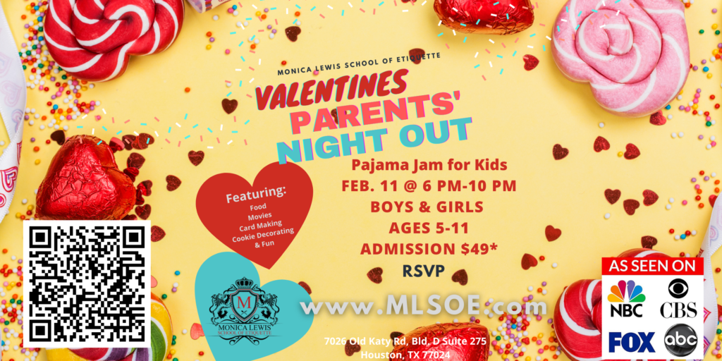 Parents' Night Out - Valentine's Day - Monica Lewis School of Etiquette